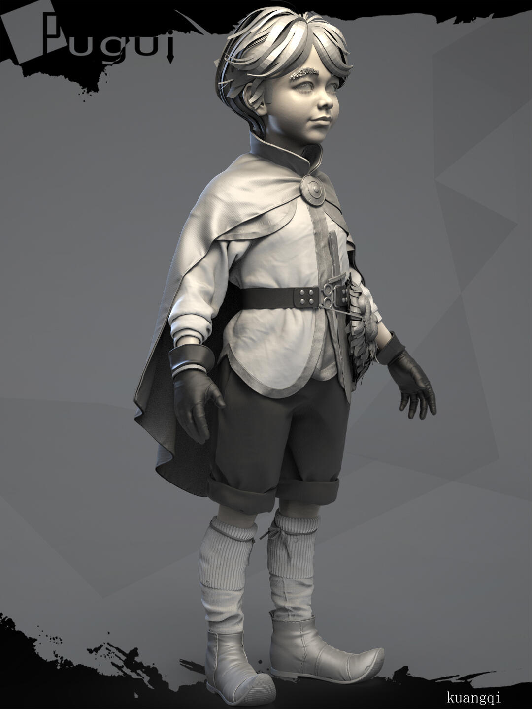 【pugui游戏】--17期角色精品班-学员作品模型 - 角色/人物/生物 - 作品模型 - CG模型网