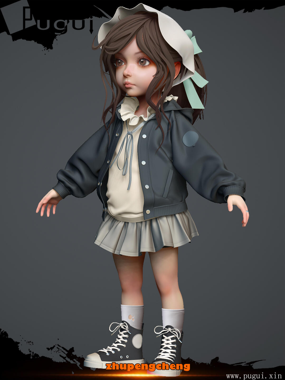 【pugui游戏】--17期角色精品班-学员作品模型 - 角色/人物/生物 - 作品模型 - CG模型网