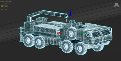 陕汽解放军三代8X8重型战术军车 (HMV3)模型-货运车模型库-3ds Max(.max)模型下载-cg模型网