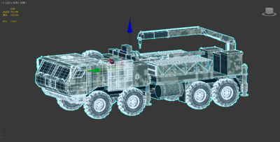 陕汽解放军三代8X8重型战术军车 (HMV3)模型-货运车模型库-3ds Max(.max)模型下载-cg模型网