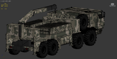 陕汽解放军三代8X8重型战术军车 (HMV3)模型-货运车模型库-3ds Max(.max)模型下载-cg模型网