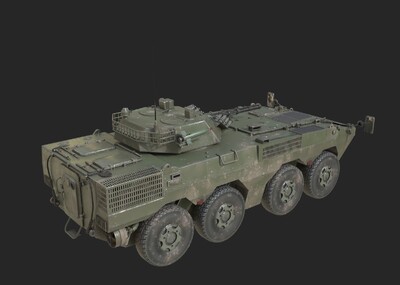 PBR ZBL-09步兵战车模型-装甲车／坦克模型库-3D Studio(.3ds)模型下载-cg模型网