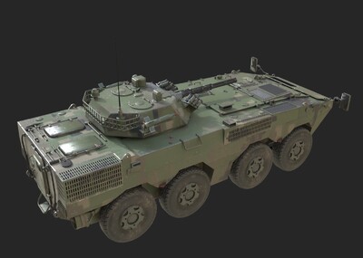 PBR ZBL-09步兵战车模型-装甲车／坦克模型库-3D Studio(.3ds)模型下载-cg模型网