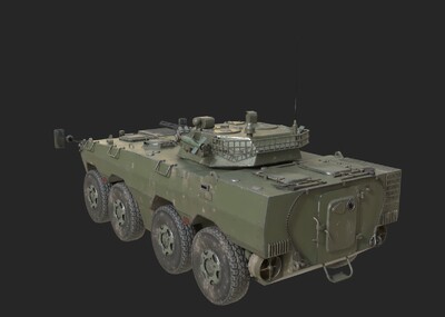 PBR ZBL-09步兵战车模型-装甲车／坦克模型库-3D Studio(.3ds)模型下载-cg模型网