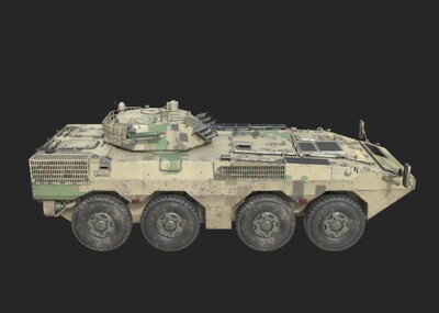 PBR ZBL-09步兵战车模型-装甲车／坦克模型库-3D Studio(.3ds)模型下载-cg模型网