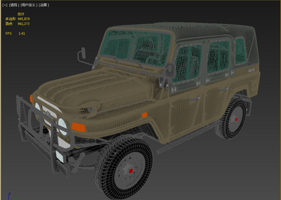 北汽 BJ212越野车模型-越野车/SUV模型库-3ds Max(.max)模型下载-cg模型网