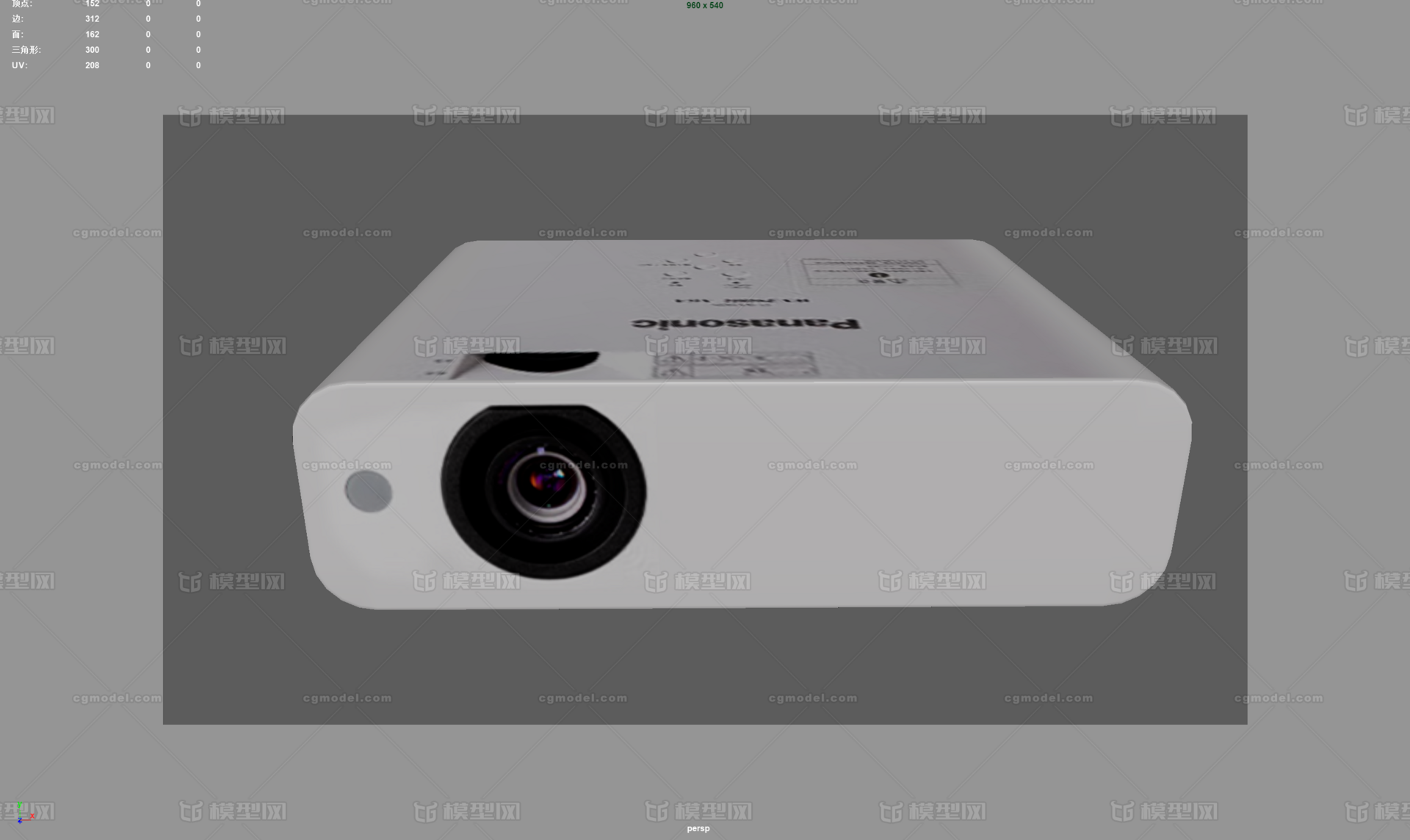 投影仪简模模型 生活电器模型库 Mayamamb模型下载 Cg模型网