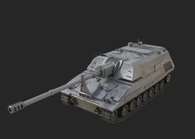 【假想敌】PBR 四涂装模型-火炮器械模型库-3D Studio(.3ds)模型下载-cg模型网