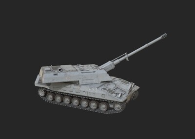 【假想敌】PBR 四涂装模型-火炮器械模型库-3D Studio(.3ds)模型下载-cg模型网