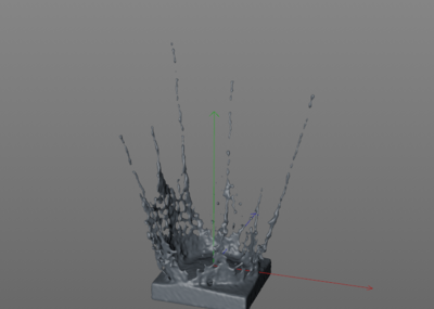 水花激起水花模型模型-特效模型库-OBJ(.obj/.mtl)模型下载-cg模型网