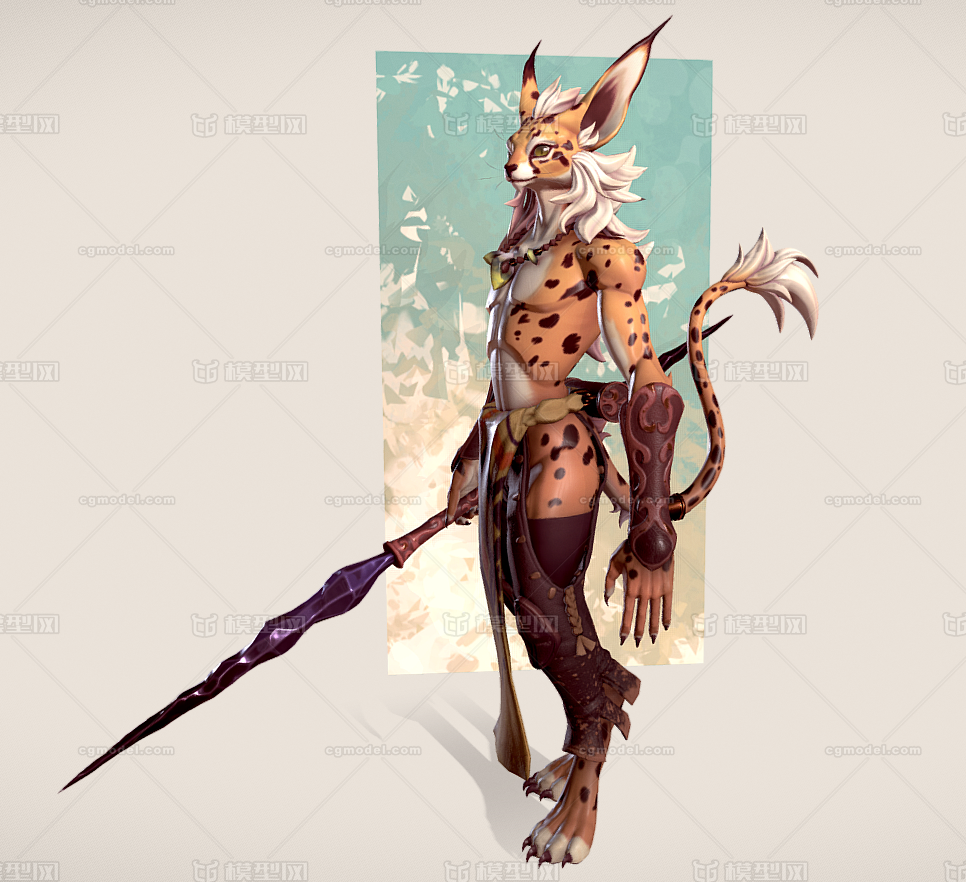 次世代PBR 卡通角色模型-哺乳模型库-Maya(.ma/.mb)模型下载-cg模型网