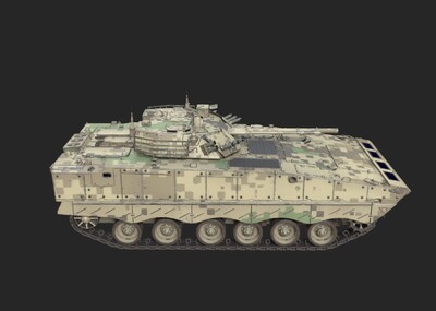 PBR 四涂装模型-装甲车／坦克模型库-3D Studio(.3ds)模型下载-cg模型网