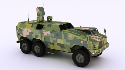 CS-SA5 30毫米轮式自行高炮系统模型-火炮器械模型库-3ds Max(.max)模型下载-cg模型网