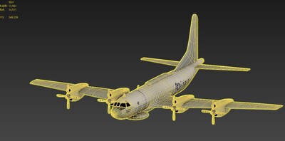 EP-3E电子战侦察机模型-军用飞机模型库-3ds Max(.max)模型下载-cg模型网