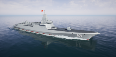 055型导弹驱逐舰模型-军舰模型库-FBX(.fbx)模型下载-cg模型网