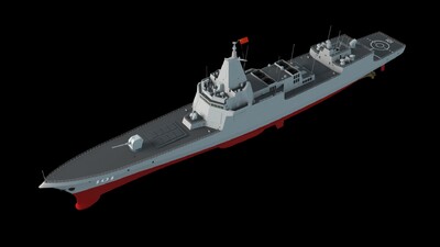 055型导弹驱逐舰模型-军舰模型库-FBX(.fbx)模型下载-cg模型网