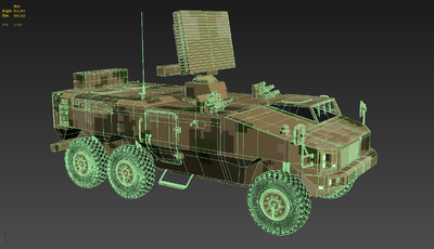 CS-SA5 30毫米轮式自行高炮指挥车模型-火炮器械模型库-3ds Max(.max)模型下载-cg模型网
