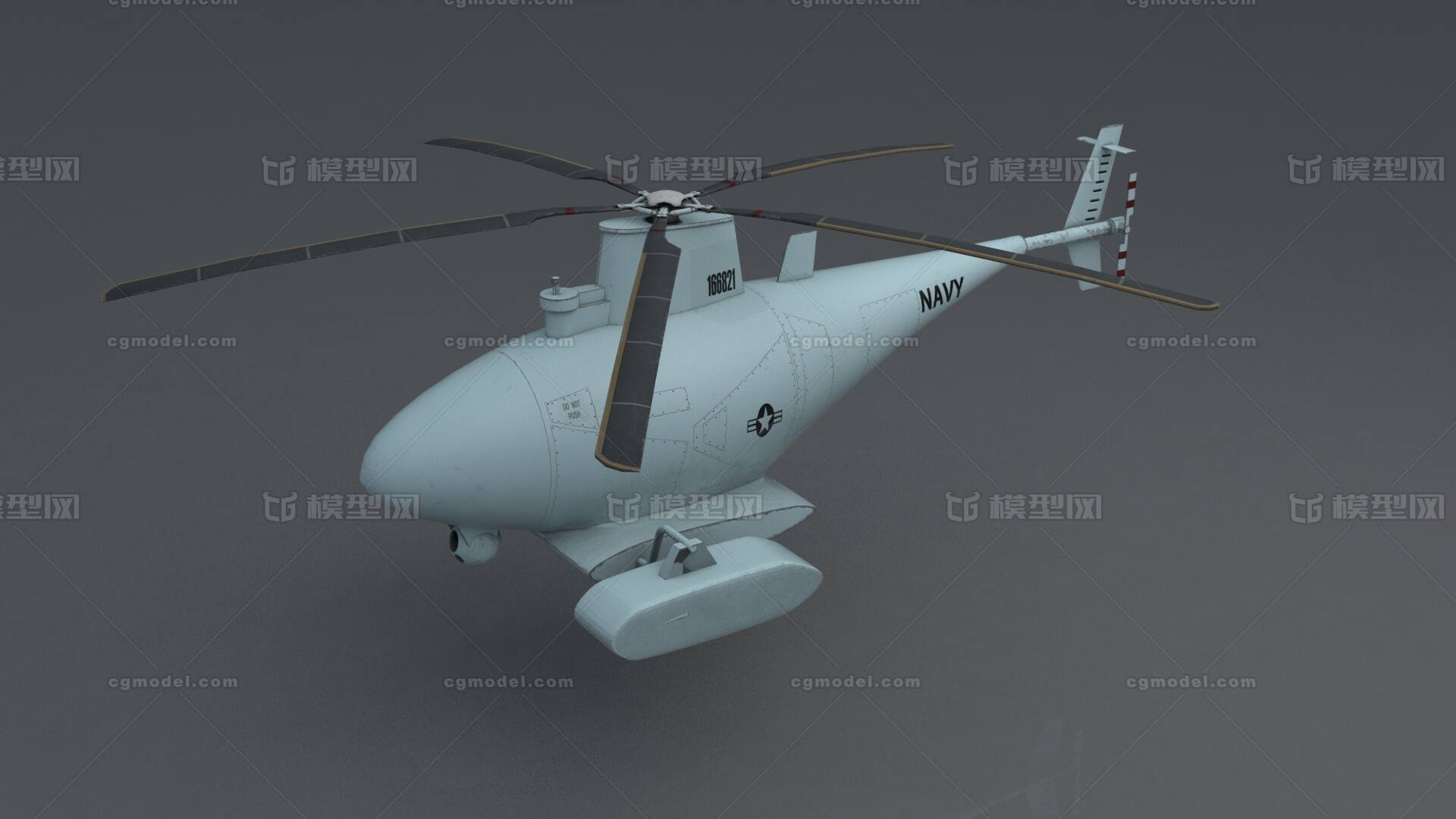 RQ-8 火力侦察模型-无人机模型库-3ds Max(.max)模型下载-cg模型网