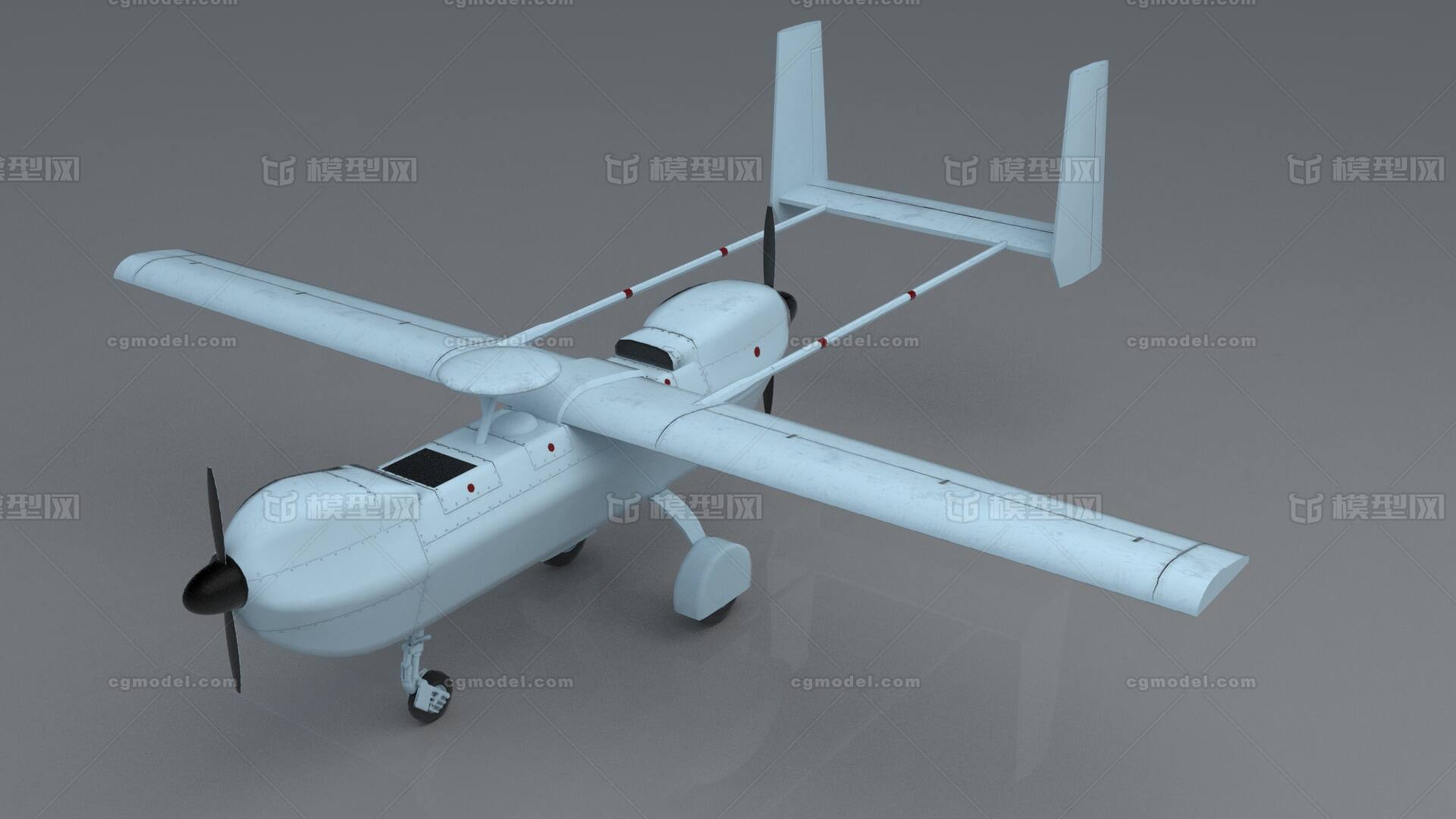 RQ5猎人模型-无人机模型库-3ds Max(.max)模型下载-cg模型网