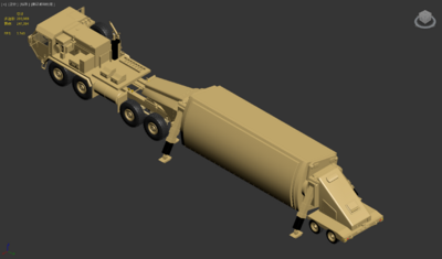 萨德雷达（THAAD）AN/TPY-2 X波段雷达模型-其他器械模型库-3ds Max(.max)模型下载-cg模型网