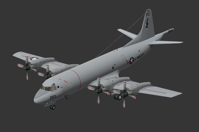 【6涂装】次时代 P-3C“猎户座”反潜巡逻机模型-军用飞机模型库-FBX(.fbx)模型下载-cg模型网
