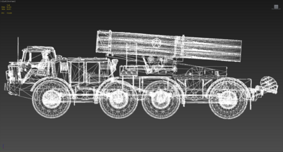 BM-27 Uragan模型-装甲车／坦克模型库-3ds Max(.max)模型下载-cg模型网