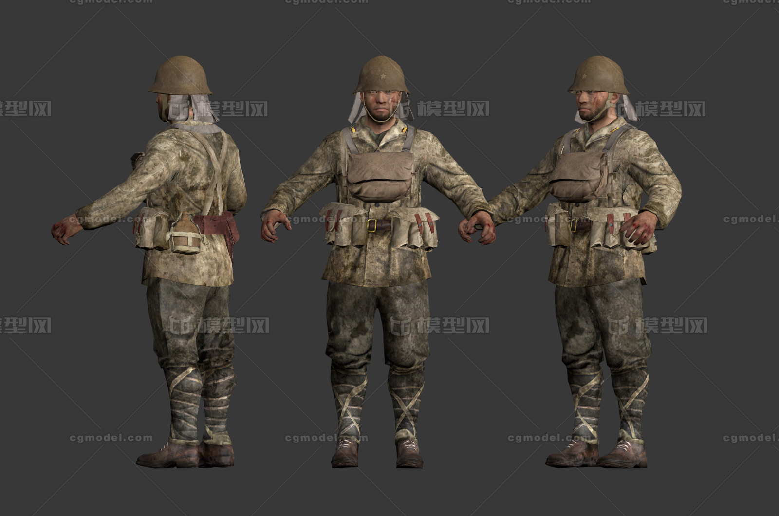 次时代 pbr模型-男人模型库-OBJ(.obj/.mtl)模型下载-cg模型网