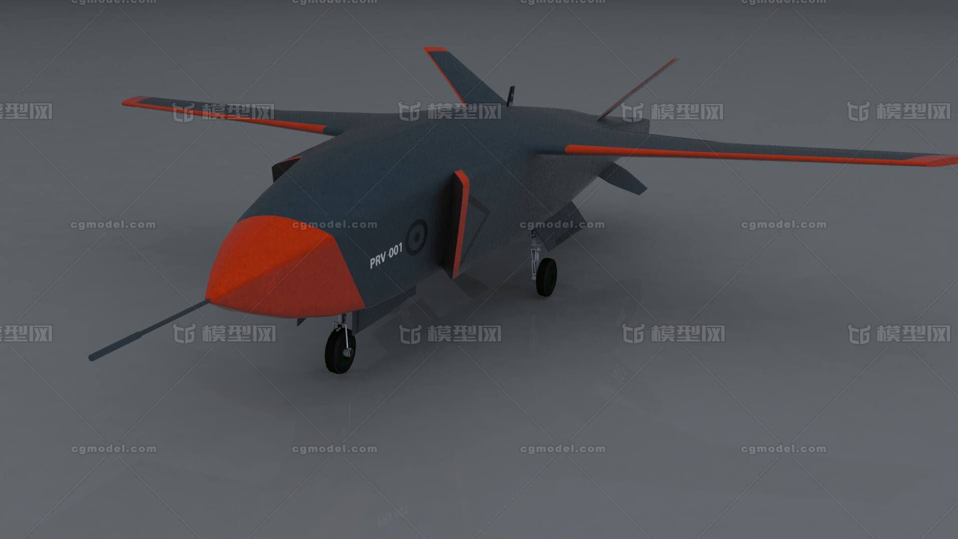 无人机 MQ28幽灵蝙蝠模型-无人机模型库-3ds Max(.max)模型下载-cg模型网