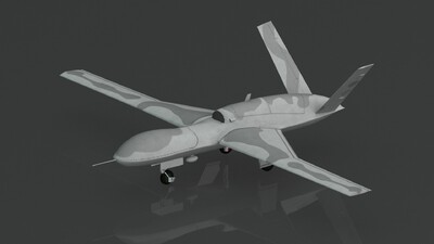 无人机MQ-20复仇者模型-无人机模型库-3ds Max(.max)模型下载-cg模型网