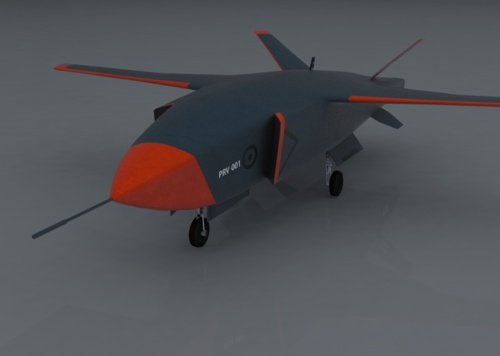 无人机 MQ28幽灵蝙蝠模型-无人机模型库-3ds Max(.max)模型下载-cg模型网