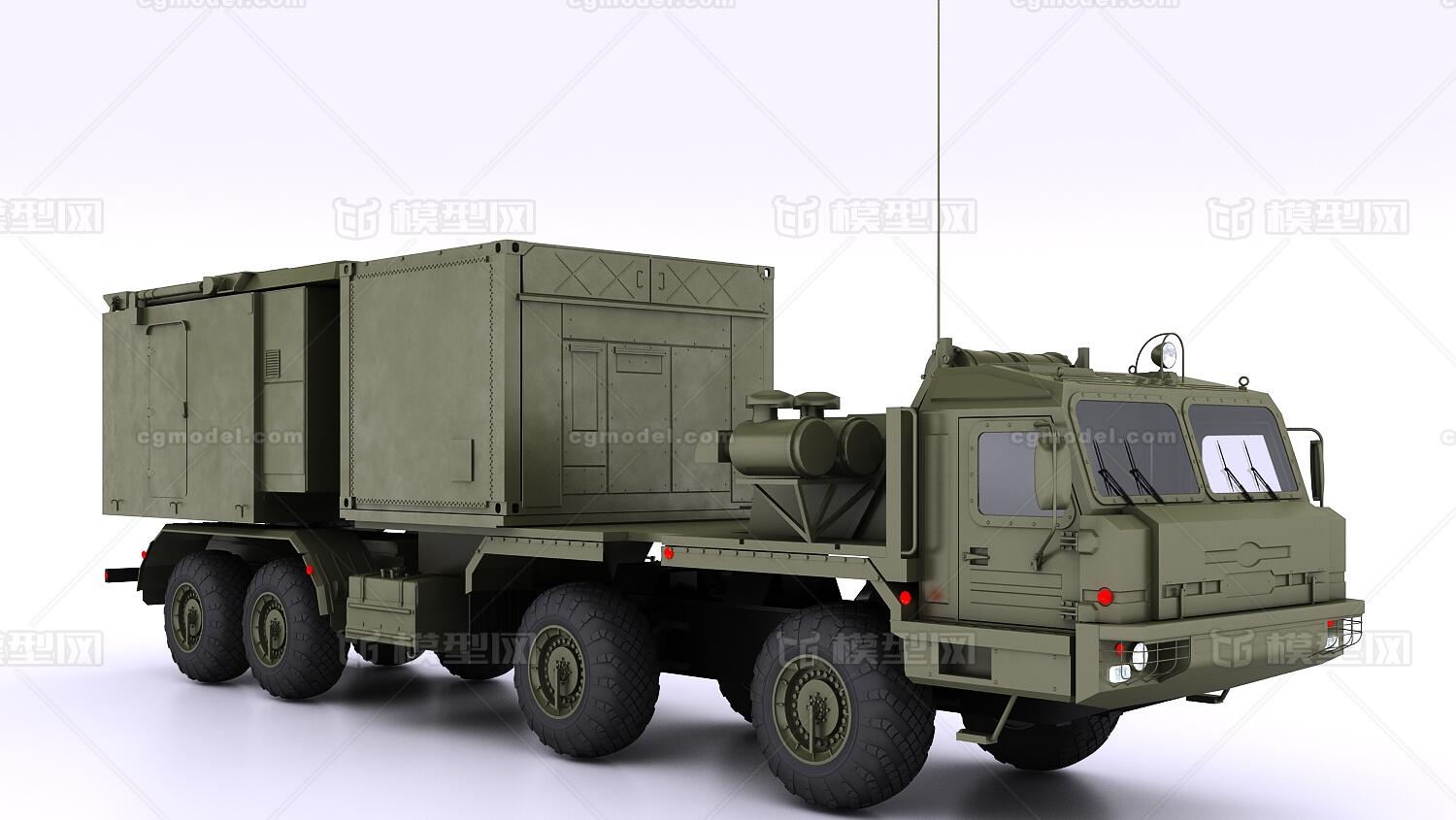 S-500普罗米修斯防空导弹 77T6多模式搜索雷达模型-火炮器械模型库-3ds Max(.max)模型下载-cg模型网