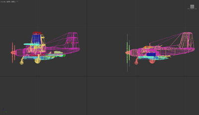 美国 TB2D天空海盗SKYPIRATE鱼雷轰炸机架空装备气模型-军用飞机模型库-3ds Max(.max)模型下载-cg模型网