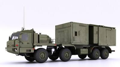 S-500普罗米修斯防空导弹 77T6多模式搜索雷达模型-火炮器械模型库-3ds Max(.max)模型下载-cg模型网