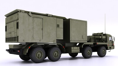 S-500普罗米修斯防空导弹 77T6多模式搜索雷达模型-火炮器械模型库-3ds Max(.max)模型下载-cg模型网