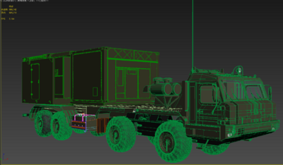 S-500普罗米修斯防空导弹 77T6多模式搜索雷达模型-火炮器械模型库-3ds Max(.max)模型下载-cg模型网