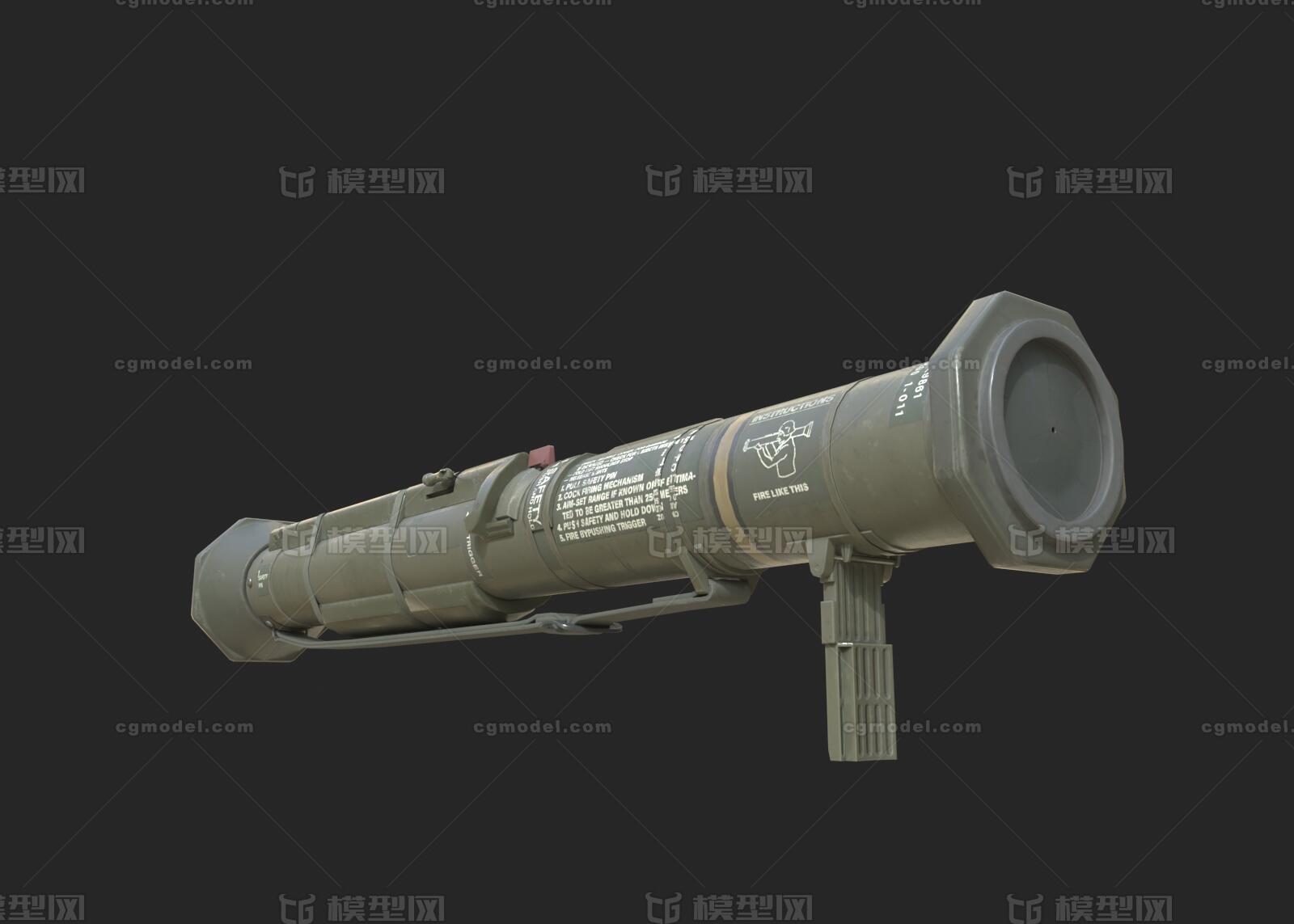 PBR AT4模型-火炮器械模型库-3D Studio(.3ds)模型下载-cg模型网