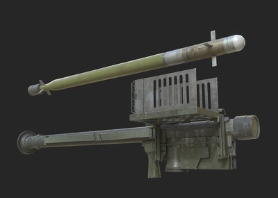 PBR FIM92模型-火炮器械模型库-3D Studio(.3ds)模型下载-cg模型网