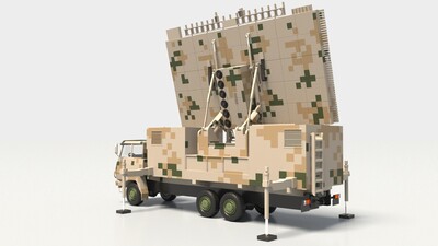 JYL-1型远程空防空管一体化雷达 对空警戒雷达模型-防具模型库-3ds Max(.max)模型下载-cg模型网