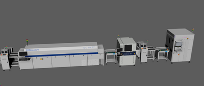SMT生产线模型-工业设备模型库-Maya(.ma/.mb)模型下载-cg模型网