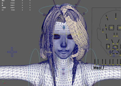 maya 带面部绑定模型-女人模型库-Unreal Engine模型下载-cg模型网