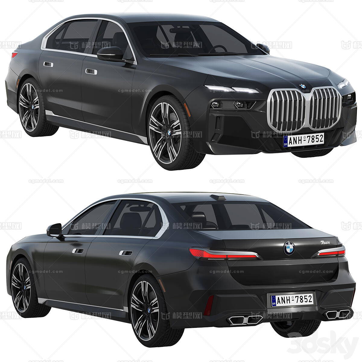 BMW 760i模型-轿车模型库-3ds Max(.max)模型下载-cg模型网
