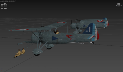 法国海军 德沃伊廷 Dewoitine 376 舰载战斗机模型-军用飞机模型库-3ds Max(.max)模型下载-cg模型网