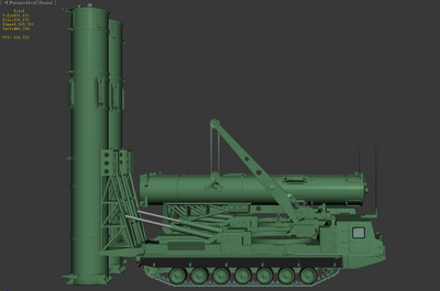 SA-12b-23b萨姆防空导弹 3DMax2012模型-火炮器械模型库-3ds Max(.max)模型下载-cg模型网