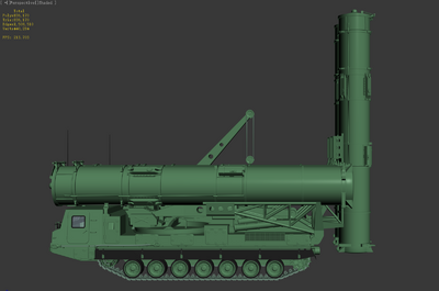 SA-12b-23b萨姆防空导弹 3DMax2012模型-火炮器械模型库-3ds Max(.max)模型下载-cg模型网