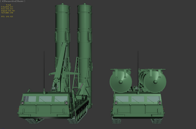 SA-12b-23b萨姆防空导弹 3DMax2012模型-火炮器械模型库-3ds Max(.max)模型下载-cg模型网