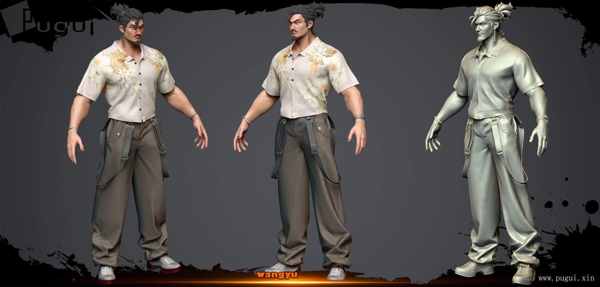 【pugui游戏】--17期角色精品班学员作品模型 - 角色/人物/生物 - 作品模型 - CG模型网