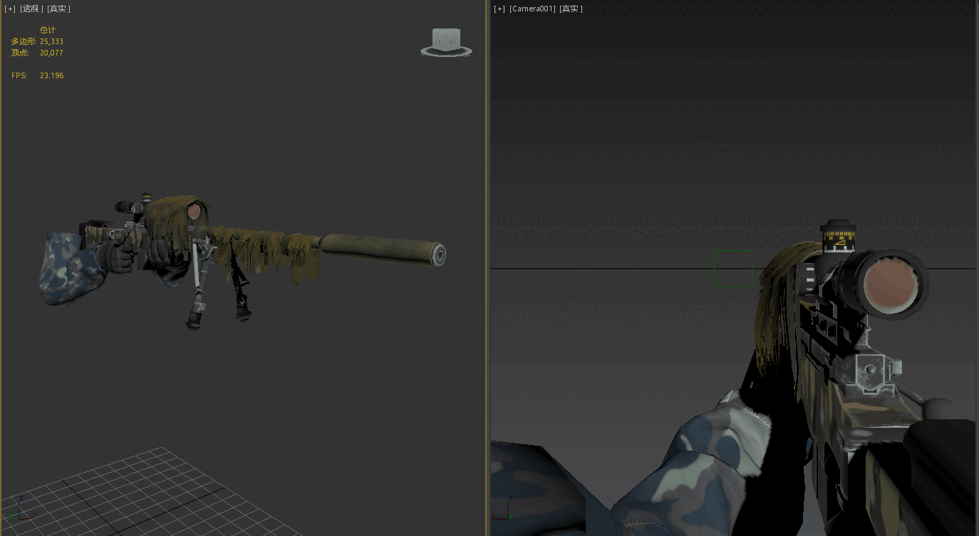 AWM 狙击步枪动画模型-枪械模型模型库-3ds Max(.max)模型下载-cg模型网