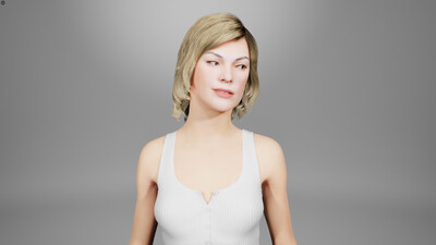 CG学习笔记初代ChatGPT智能数字人Alice【UE5纯模型-女人模型库-Maya(.ma/.mb)模型下载-cg模型网