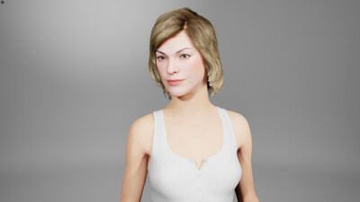 CG学习笔记初代ChatGPT智能数字人Alice【UE5纯模型-女人模型库-Maya(.ma/.mb)模型下载-cg模型网