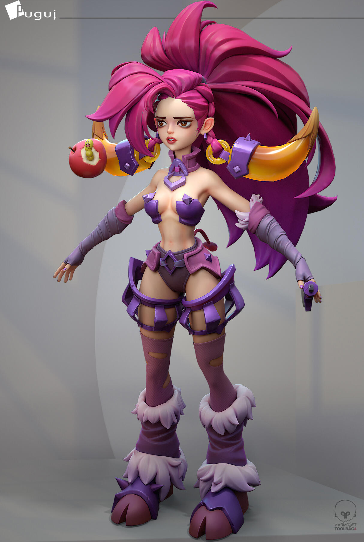 【pugui游戏】--06期次时代角色网络班学员作品模型 - 角色/人物/生物 - 作品模型 - CG模型网